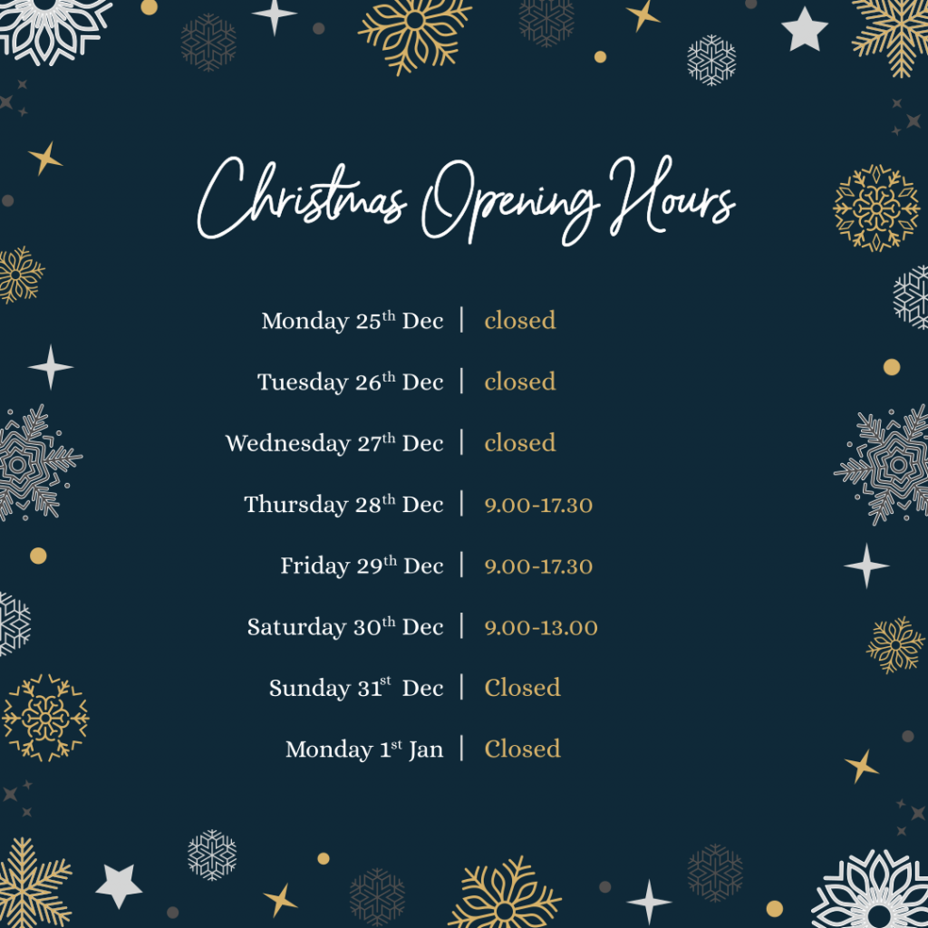 December 2023 Opening Hours | Osmond Drake Opticians